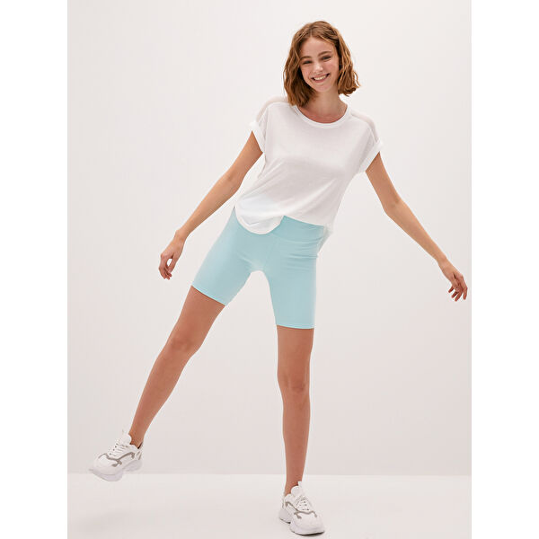 LCW ACTIVE Beli Lastikli Kadın Spor Biker Tayt