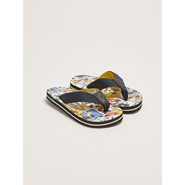 Mickey Mouse Lisanslı Parmak Arası Erkek Çocuk Plaj Terliği