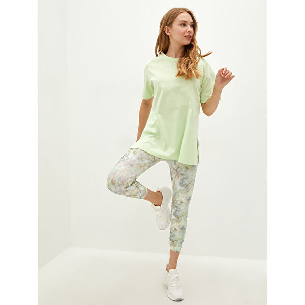 LCW ACTIVE Beli Lastikli Desenli Kadın Spor Tayt LCW ACTIVE Beli Lastikli Desenli Kadın Spor Tayt