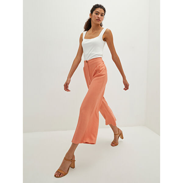 LCW VISION Yüksek Bel Rahat Kalıp Kadın Capri