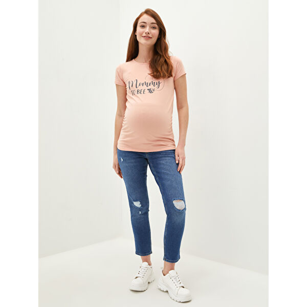 Karın Panelli Mom Fit Cep Detaylı Hamile Rodeo Jean Pantolon Karın Panelli Mom Fit Cep Detaylı Hamile Rodeo Jean Pantolon