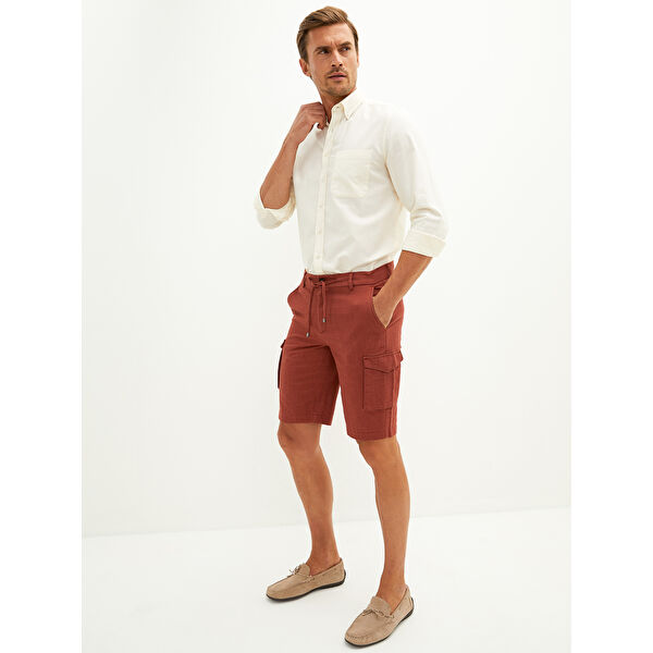 LCW VISION Slim Fit Keten Erkek Şort