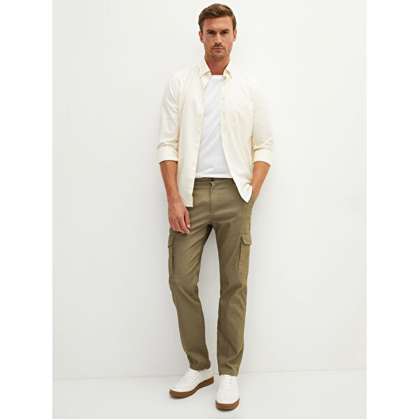 LCW CLASSIC Regular Fit Gabardin Erkek Kargo Pantolon LCW CLASSIC Regular Fit Gabardin Erkek Kargo Pantolon