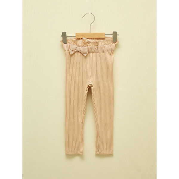 Beli Lastikli Organik Pamuklu Kız Bebek Uzun Tayt Beli Lastikli Organik Pamuklu Kız Bebek Uzun Tayt