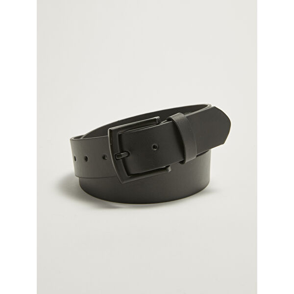 Deri Görünümlü Erkek Kot Kemeri