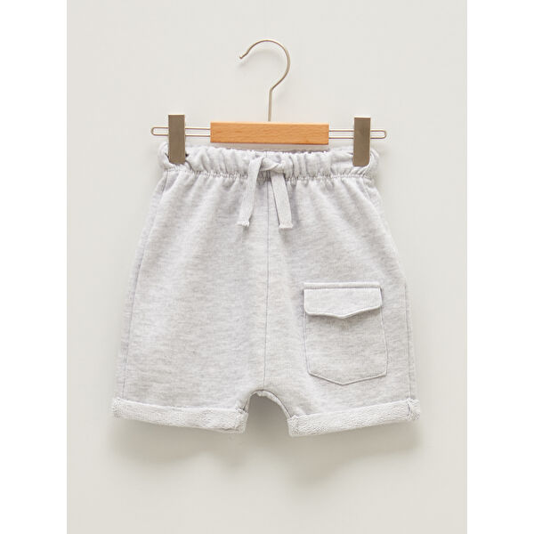 Beli Lastikli Çizgili Erkek Bebek Şort