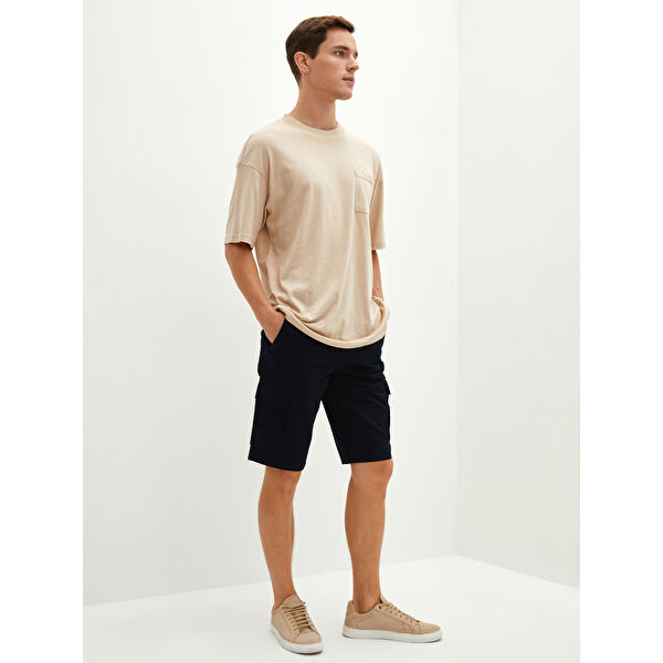 LCW CLASSIC Standart Kalıp Gabardin Erkek Kargo Şort