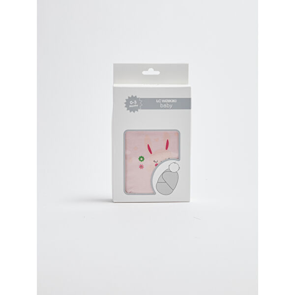 Baskılı Kız Bebek Bebek Kundağı