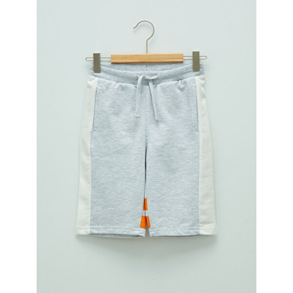 Beli Lastikli Çizgi Detaylı Erkek Çocuk Şort