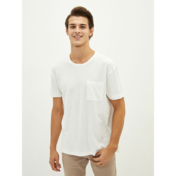 Bisiklet Yaka Kısa Kollu Basic Penye Erkek Tişört