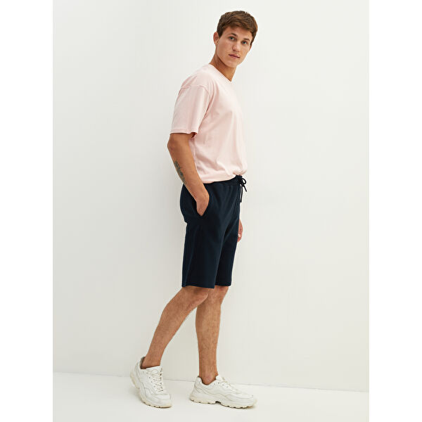 Slim Fit Örme Erkek Şort
