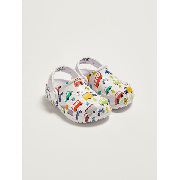 Baskılı Erkek Bebek Plaj Sandaleti