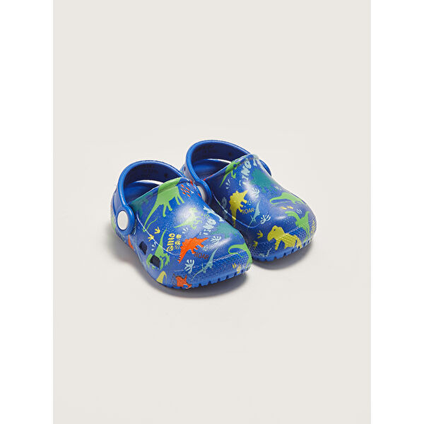 Baskılı Delikli Erkek Bebek Sandalet