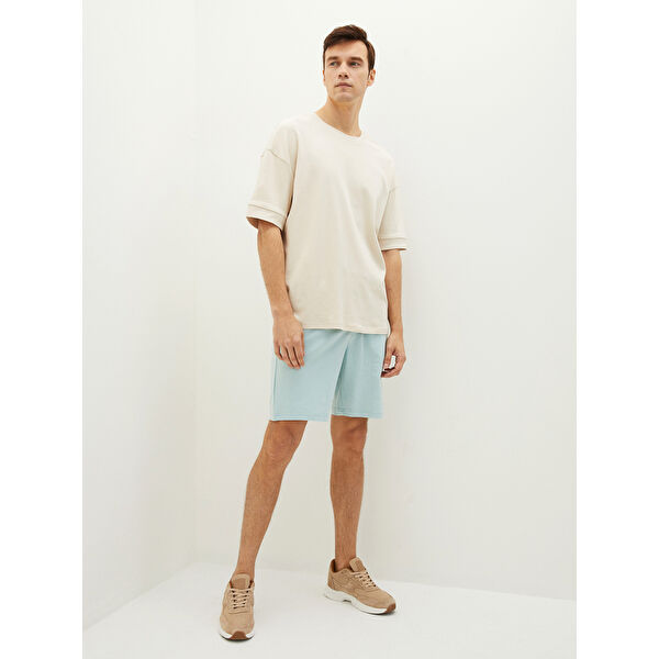 Standart Kalıp Örme Erkek Şort