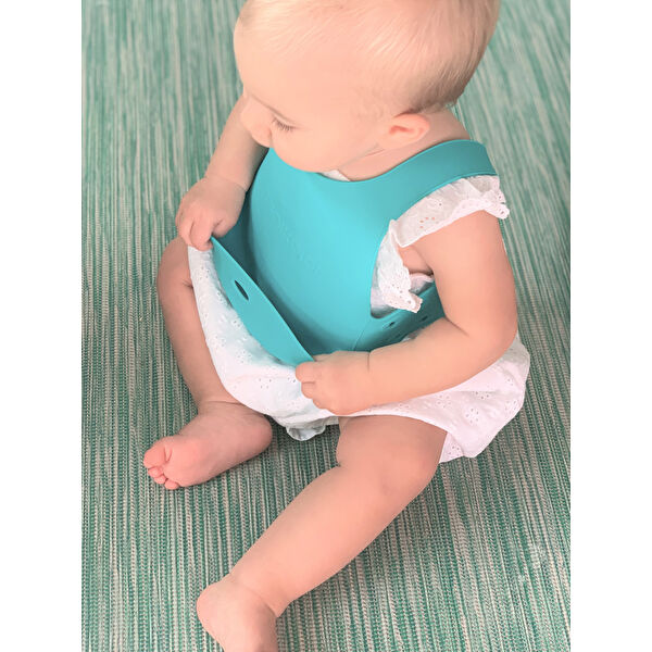 Oioi Unisex Bebek Silikon Mama Önlüğü