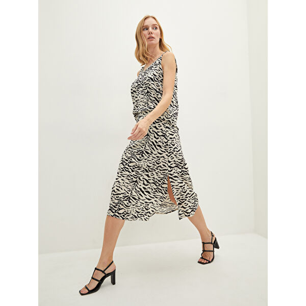 LCW CLASSIC Beli Lastikli Puntiyeli Viskon Kadın Etek