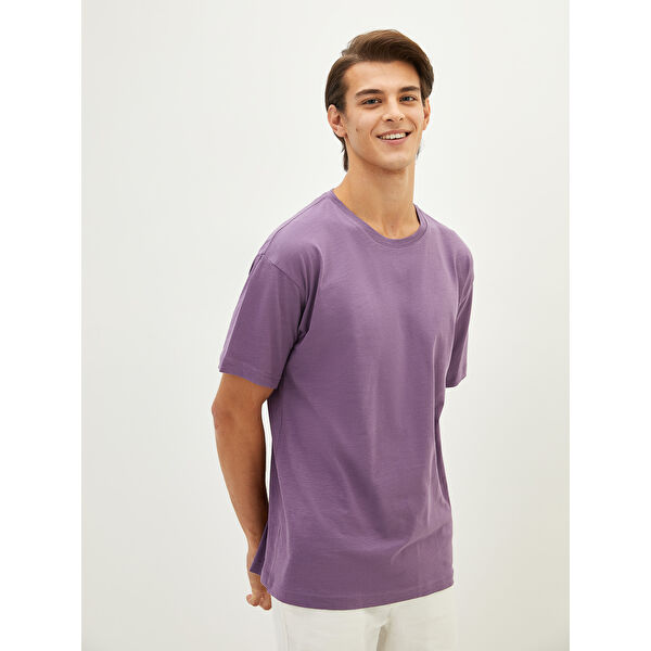 LCW BASIC Oversize Bisiklet Yaka Kısa Kollu Penye Erkek Tişört LCW BASIC Oversize Bisiklet Yaka Kısa Kollu Penye Erkek Tişört