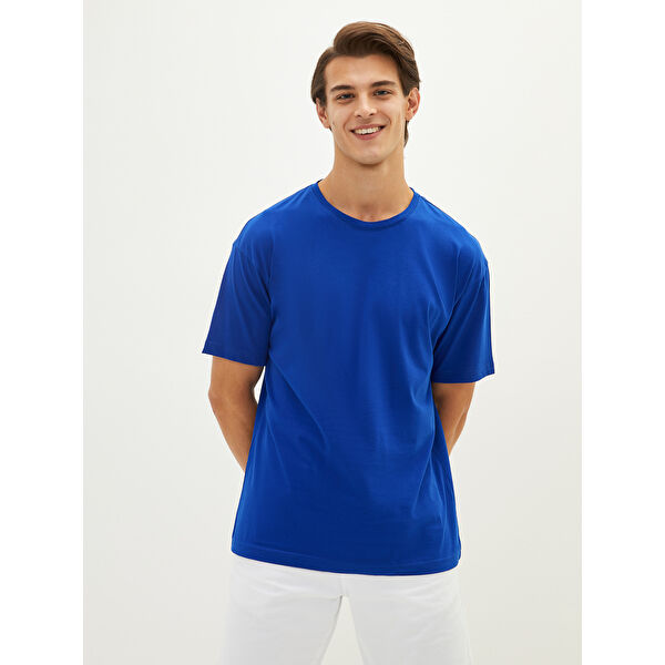 LCW BASIC Oversize Bisiklet Yaka Kısa Kollu Penye Erkek Tişört LCW BASIC Oversize Bisiklet Yaka Kısa Kollu Penye Erkek Tişört