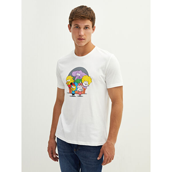 Bisiklet Yaka Kral Şakir Baskılı Kısa Kollu Pamuklu Erkek Tişört Baba Oğul Kombini Bisiklet Yaka Kral Şakir Baskılı Kısa Kollu Pamuklu Erkek Tişört Baba Oğul Kombini