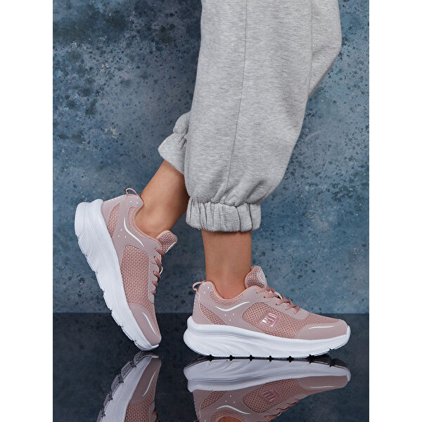 Dark Seer File Detaylı Bağcıklı Kadın Aktif Spor Ayakkabı