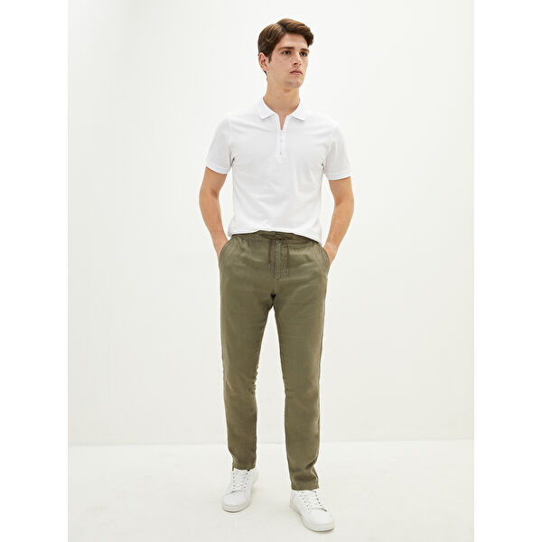 LCW CLASSIC Slim Fit Keten Erkek Pantolon