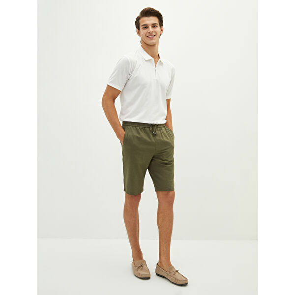 LCW VISION Slim Fit Dokulu Erkek Şort