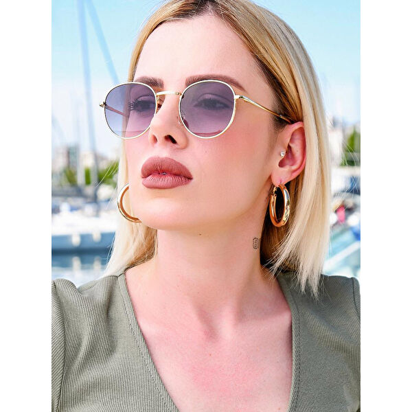 POLO UK Metal Çerçeveli Kadın Güneş Gözlüğü