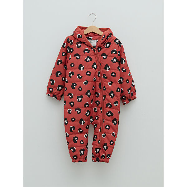 Kapüşonlu Uzun Kollu Baskılı Kız Bebek Fermuarlı Astronot Mont Kapüşonlu Uzun Kollu Baskılı Kız Bebek Fermuarlı Astronot Mont