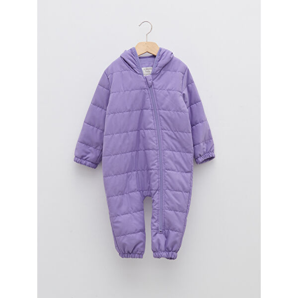 Kapüşonlu Uzun Kollu Kız Bebek Fermuarlı Astronot Mont Kapüşonlu Uzun Kollu Kız Bebek Fermuarlı Astronot Mont