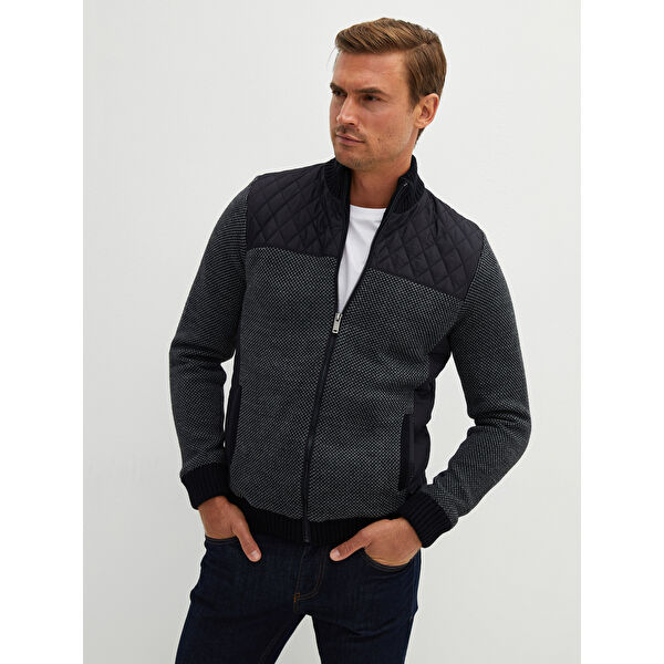 LCW CLASSIC Standart Kalıp Dik Yaka Erkek Hırka