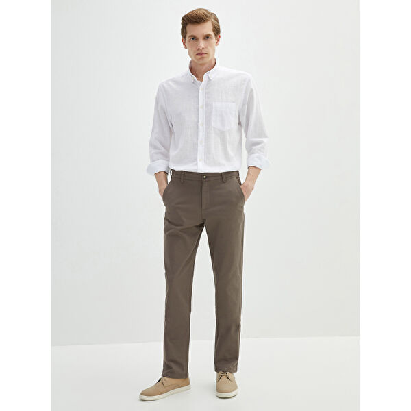 Normal Kalıp Gabardin Erkek Chino Pantolon Normal Kalıp Gabardin Erkek Chino Pantolon
