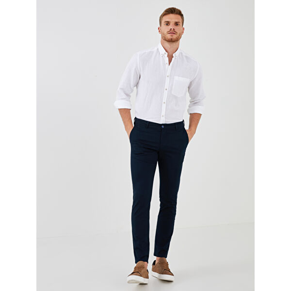 LCW CLASSIC Ekstra Dar Kalıp Gabardin Erkek Chino Pantolon LCW CLASSIC Ekstra Dar Kalıp Gabardin Erkek Chino Pantolon