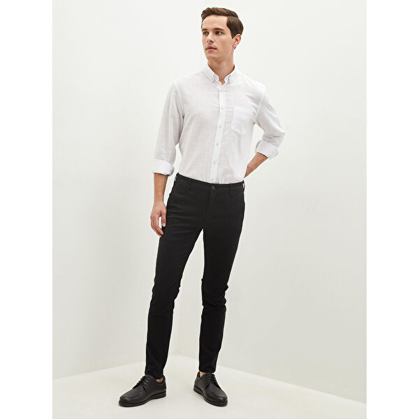 LCW CLASSIC Ekstra Dar Kalıp Gabardin Erkek Chino Pantolon LCW CLASSIC Ekstra Dar Kalıp Gabardin Erkek Chino Pantolon