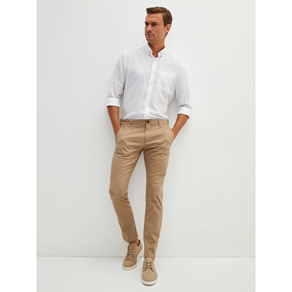 LCW CLASSIC Ekstra Dar Kalıp Gabardin Erkek Chino Pantolon LCW CLASSIC Ekstra Dar Kalıp Gabardin Erkek Chino Pantolon