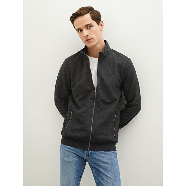 LCW BASIC Rahat Kalıp Dik Yaka Uzun Kollu Erkek Hırka LCW BASIC Rahat Kalıp Dik Yaka Uzun Kollu Erkek Hırka