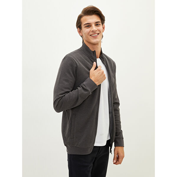 LCW BASIC Rahat Kalıp Dik Yaka Uzun Kollu Erkek Sweatshirt LCW BASIC Rahat Kalıp Dik Yaka Uzun Kollu Erkek Sweatshirt