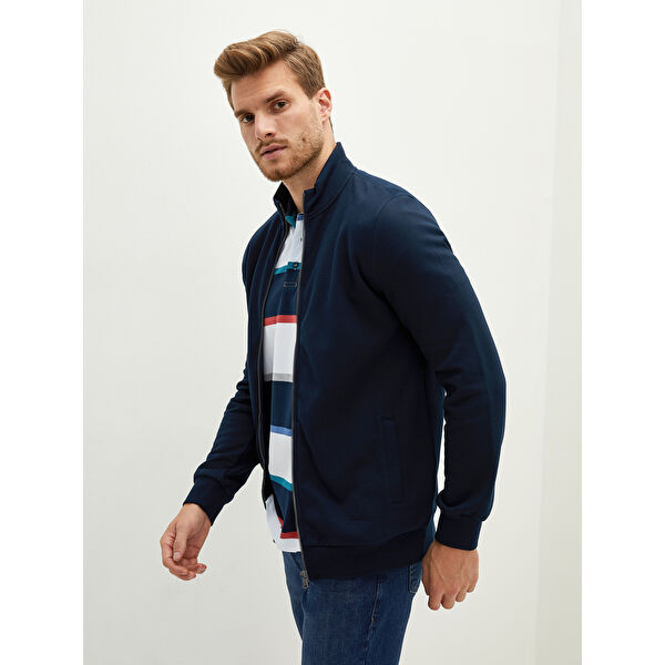 LCW BASIC Rahat Kalıp Dik Yaka Uzun Kollu Erkek Sweatshirt LCW BASIC Rahat Kalıp Dik Yaka Uzun Kollu Erkek Sweatshirt