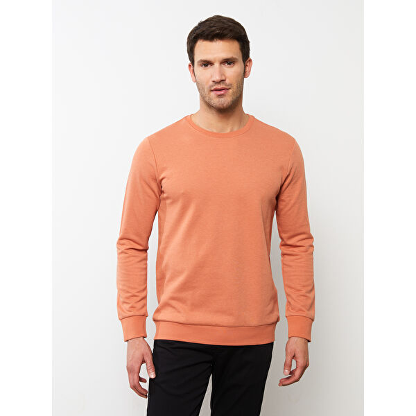 LCW BASIC Bisiklet Yaka Uzun Kollu Erkek Sweatshirt