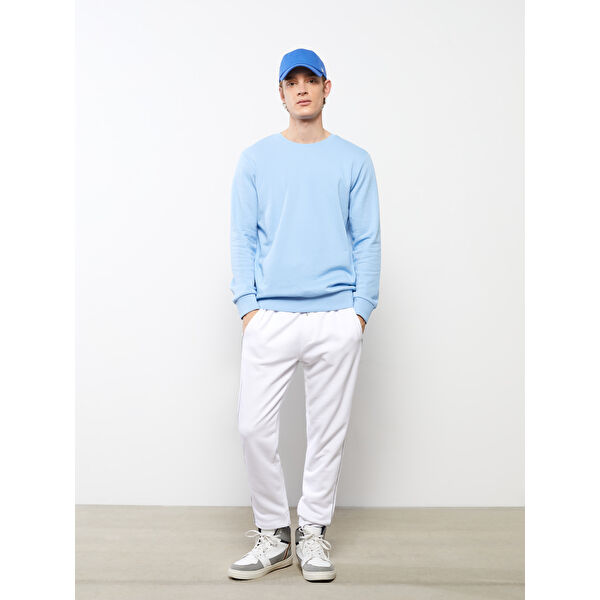 LCW BASIC Bisiklet Yaka Uzun Kollu Erkek Sweatshirt