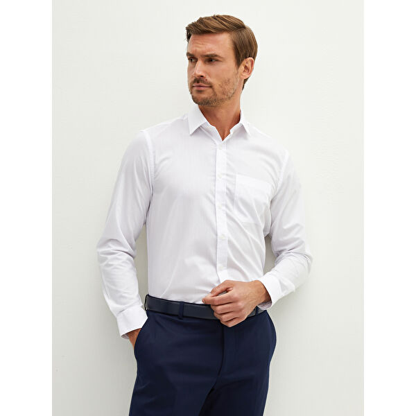 LCW FORMAL Regular Fit Uzun Kollu Poplin Erkek Gömlek