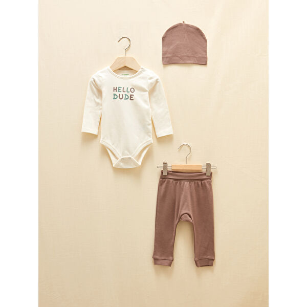 LCW GREEN Bisiklet Yaka Uzun Kollu Baskılı Organik Pamuklu Erkek Bebek 3'lü Takım LCW GREEN Bisiklet Yaka Uzun Kollu Baskılı Organik Pamuklu Erkek Bebek 3'lü Takım