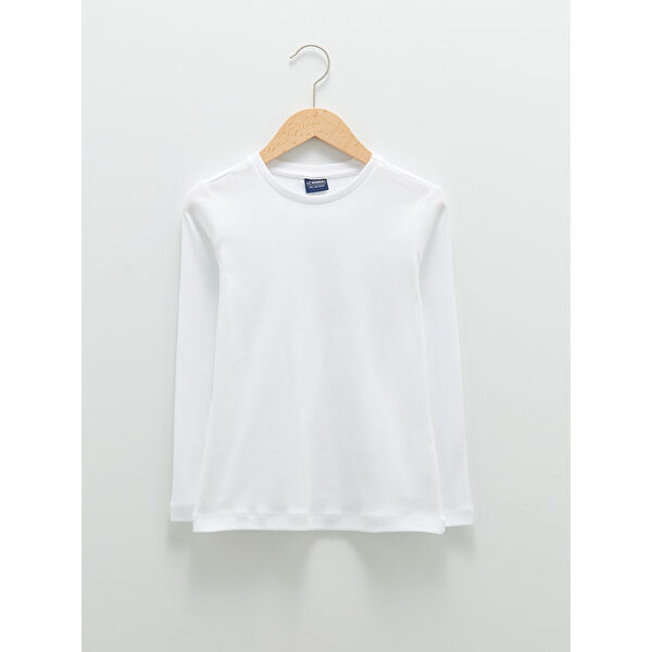 Bisiklet Yaka Basic Uzun Kollu Pamuklu Erkek Çocuk Fanila