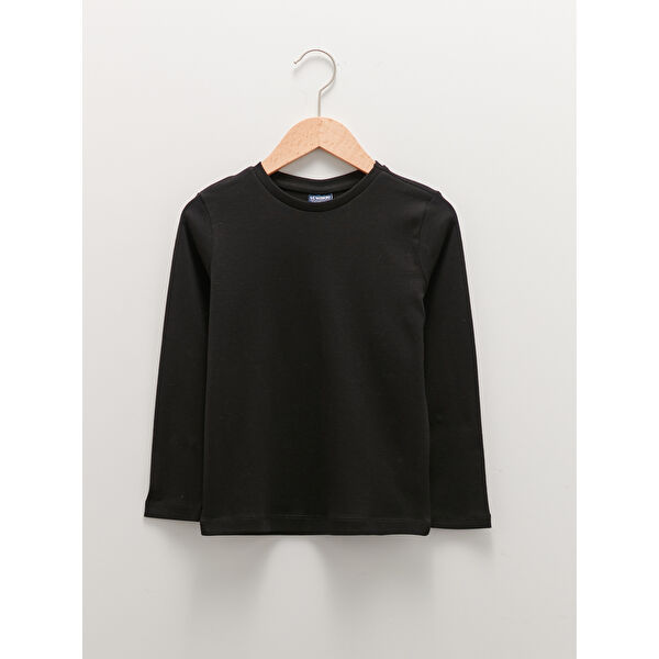 Bisiklet Yaka Basic Uzun Kollu Pamuklu Erkek Çocuk Fanila