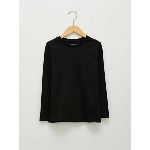 Bisiklet Yaka Basic Uzun Kollu Pamuklu Erkek Çocuk Fanila