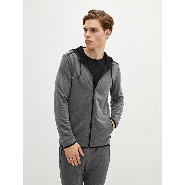 LCW SPORTS Slim Fit Kapüşonlu Erkek Aktif Spor Hırka LCW SPORTS Slim Fit Kapüşonlu Erkek Aktif Spor Hırka