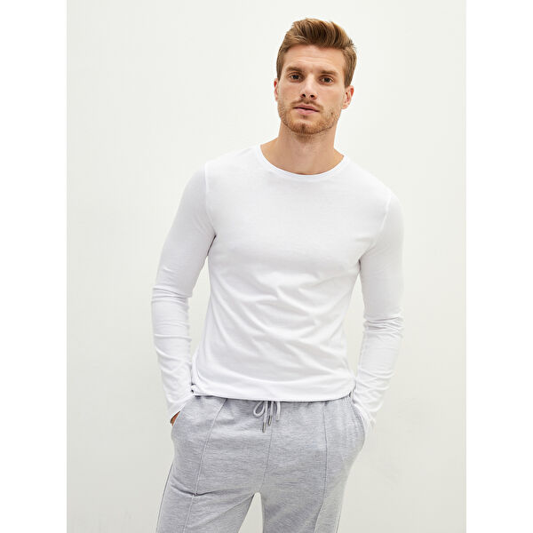 LCW DREAM Bisiklet Yaka Uzun Kollu Pamuklu Erkek Fanila