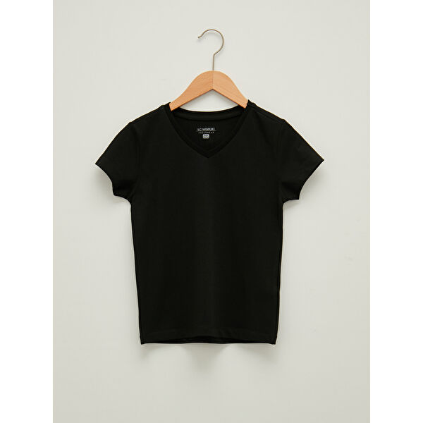 V Yaka Basic Kısa Kollu Erkek Çocuk Fanila