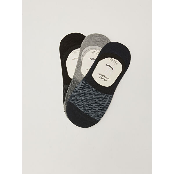 Desenli Erkek Babet Çorap 3'lü