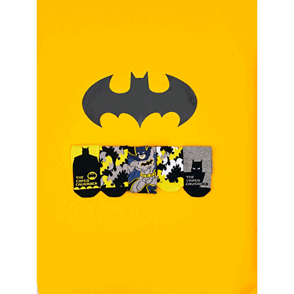 Batman Desenli Erkek Çocuk Soket Çorap 5'li