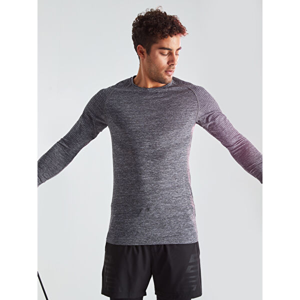 LCW SPORTS Bisiklet Yaka Uzun Kollu Erkek Spor Tişört